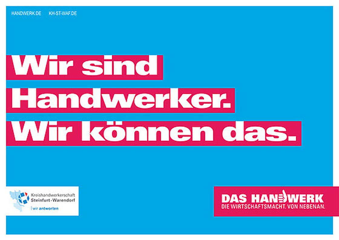 Imagekampagne Handwerk | KH Steinfurt-Warendorf